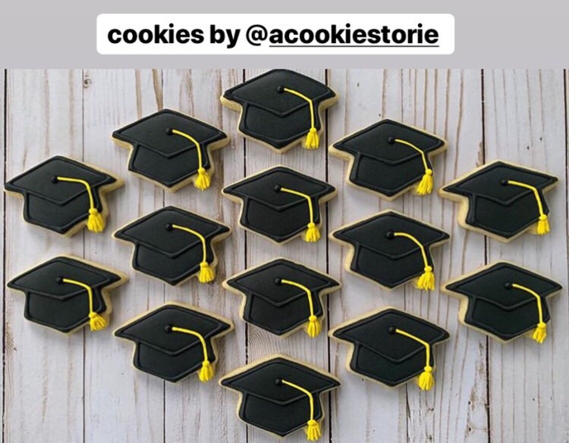 Graduation Cap Cookie Cutter Class Of Graduation Cookie | Etsy
