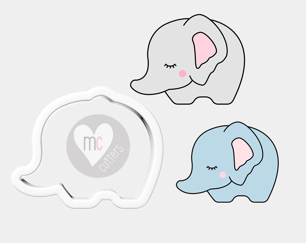 Baby Elephant Cookie Cutter Baby shower cookie cutters | Etsy