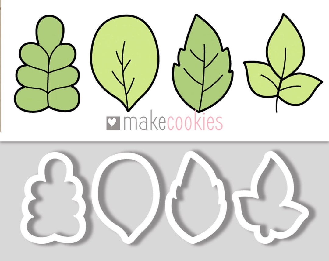 Leaves Cookie Cutter Set, Fondant Cutters, Leaf Cookie Cutter, Autumn ...