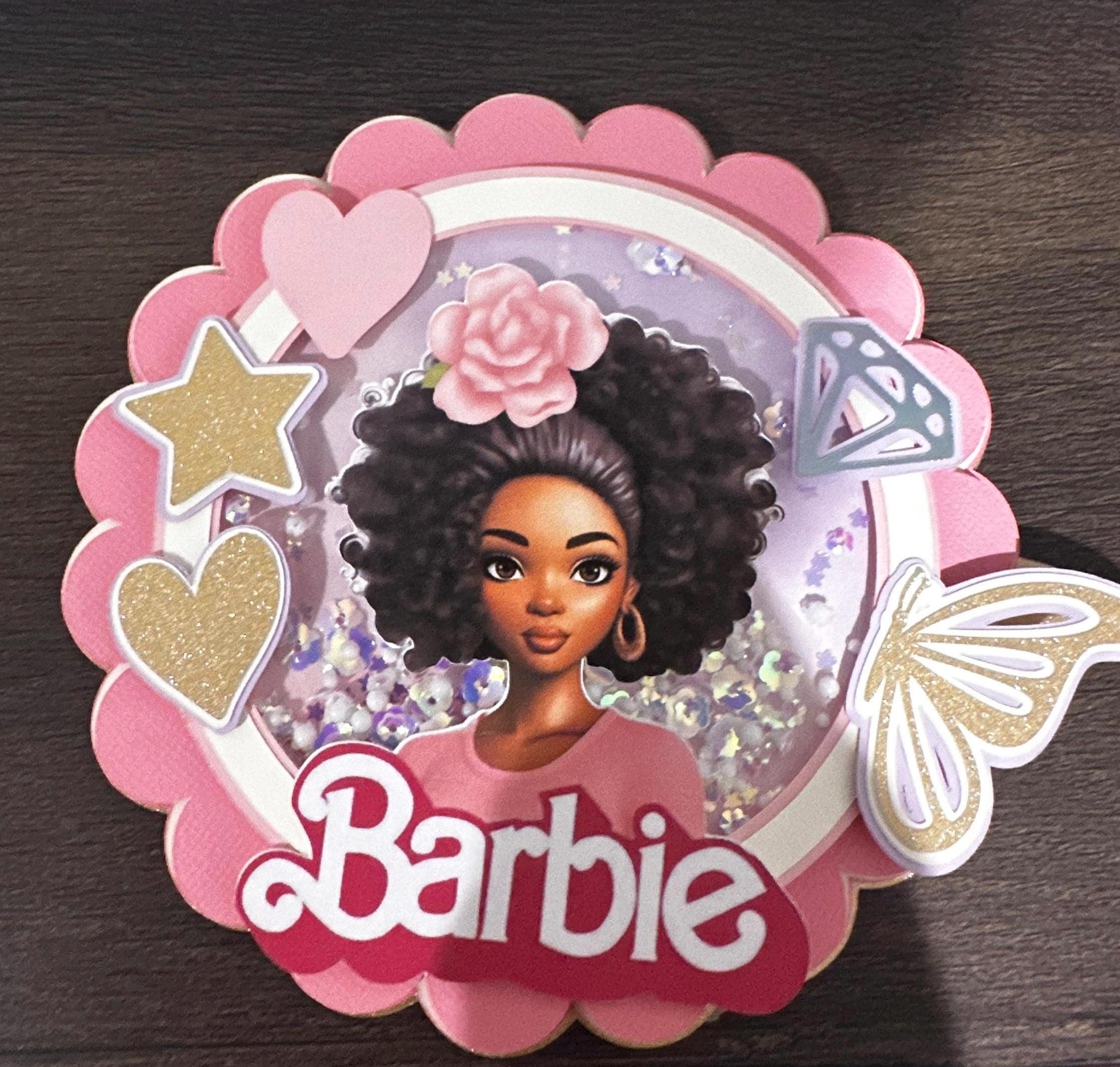 Barbie Shaker Cake Topper - Etsy
