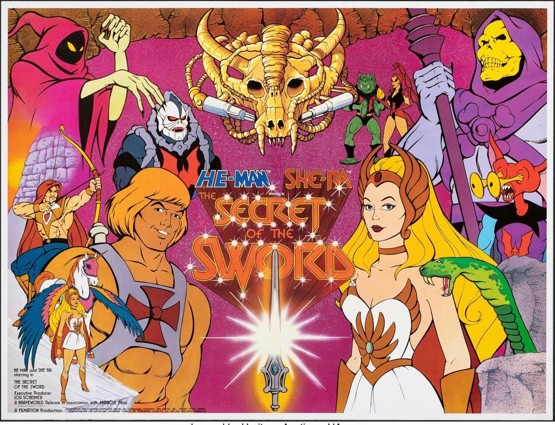 He-man & She-ra - the Secret of the Sword - Original Movie Poster ...