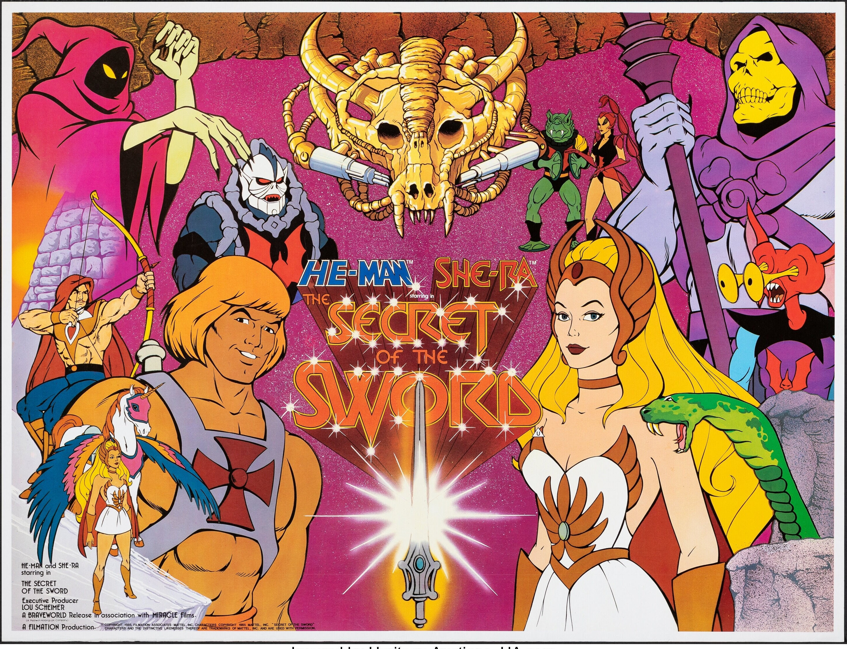 He-man & She-ra - the Secret of the Sword - Original Movie Poster ...