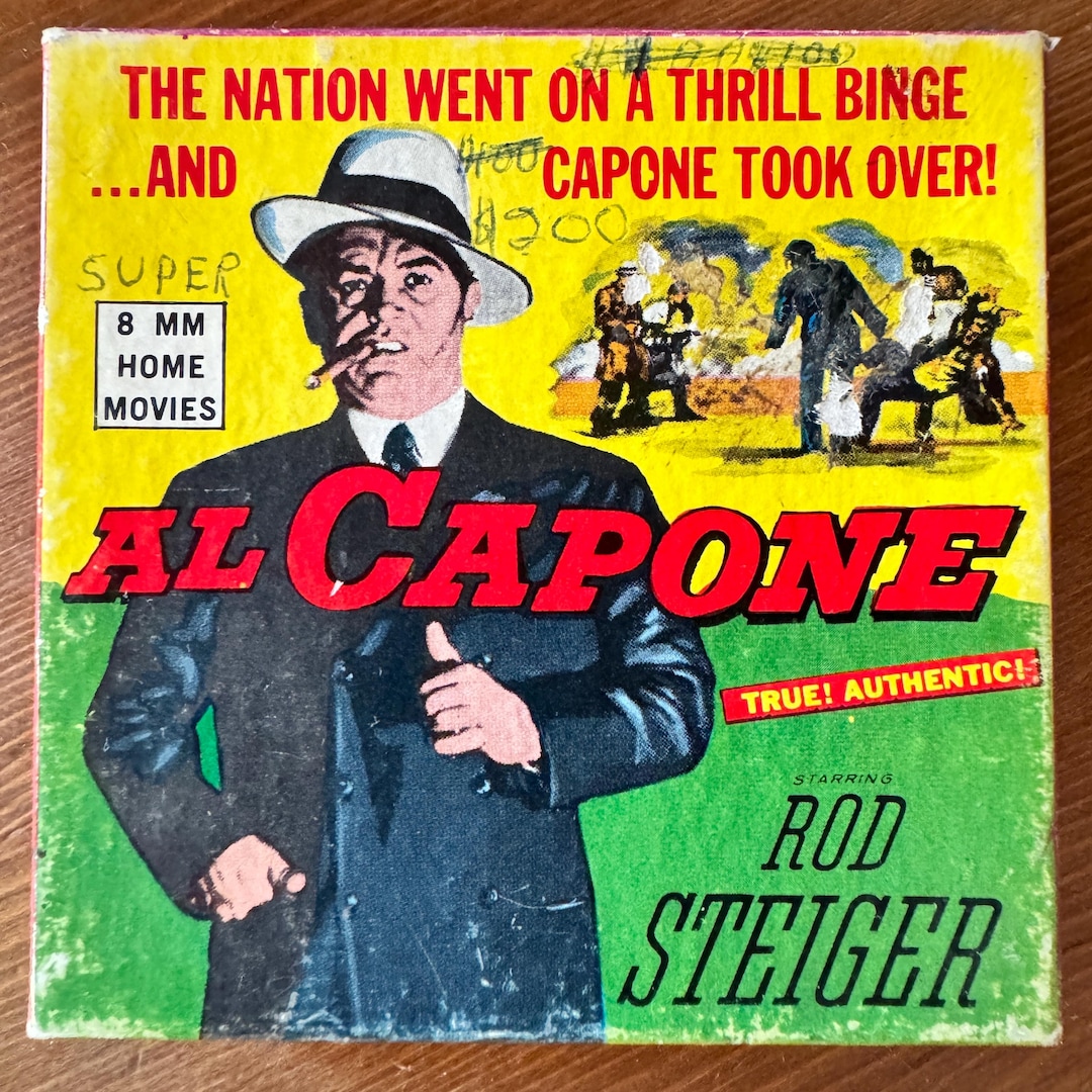 Al Capone Starring Rod Steiger - Vintage Super 8mm B&W Film by Ken ...
