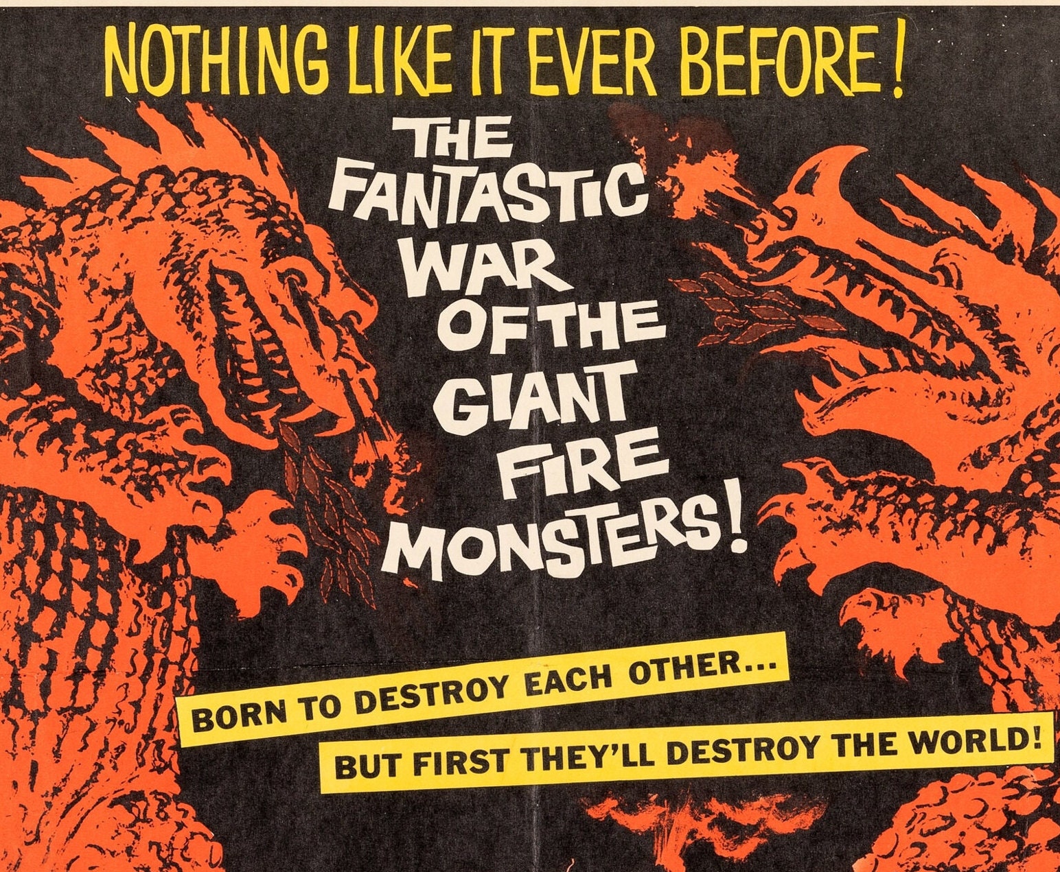 Gigantus the Fire Monster - Original Movie Poster - 1959 - Etsy