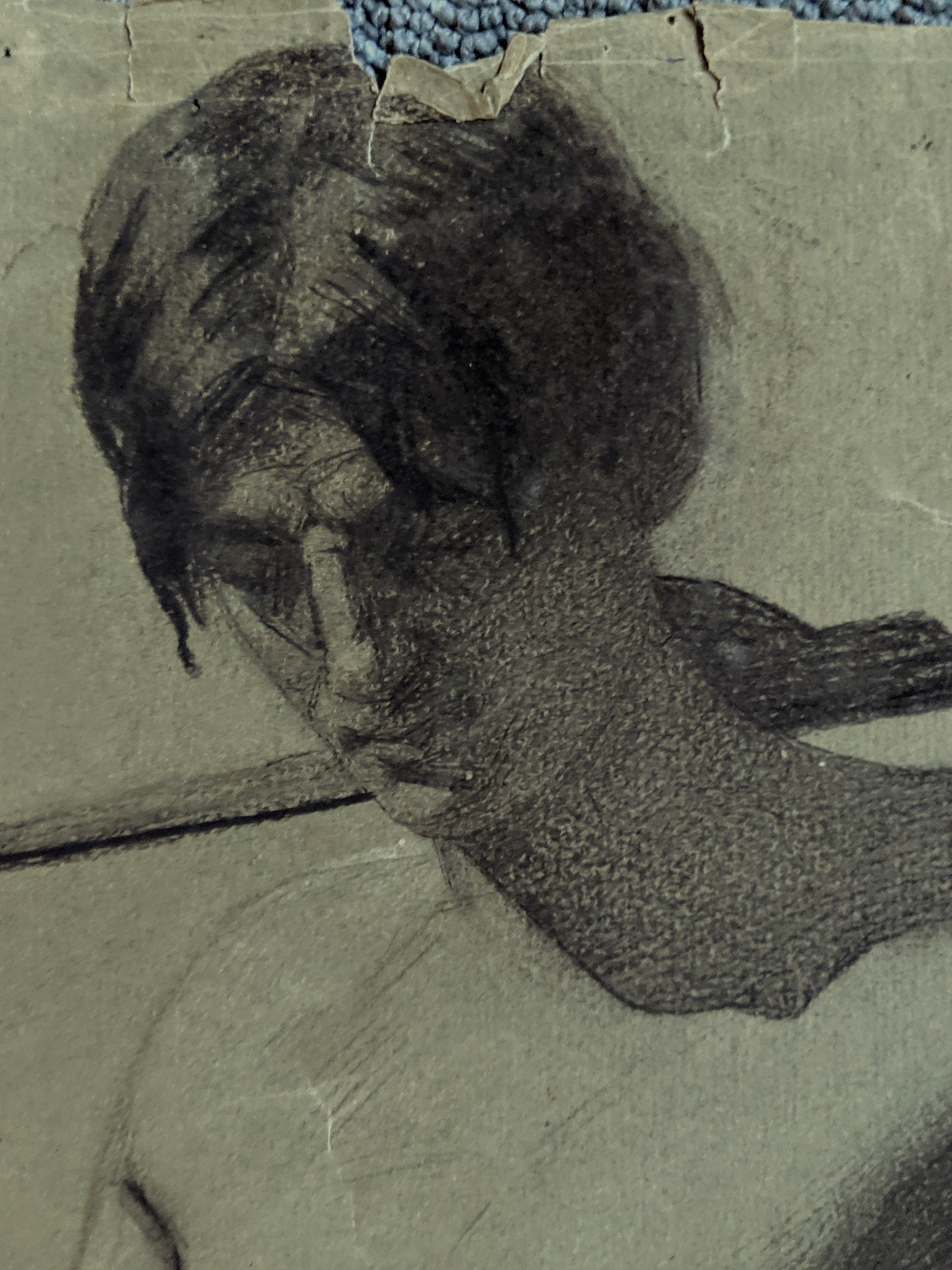 Original firmado antiguo Vintage Arte por William Joseph Claus 1890 ...