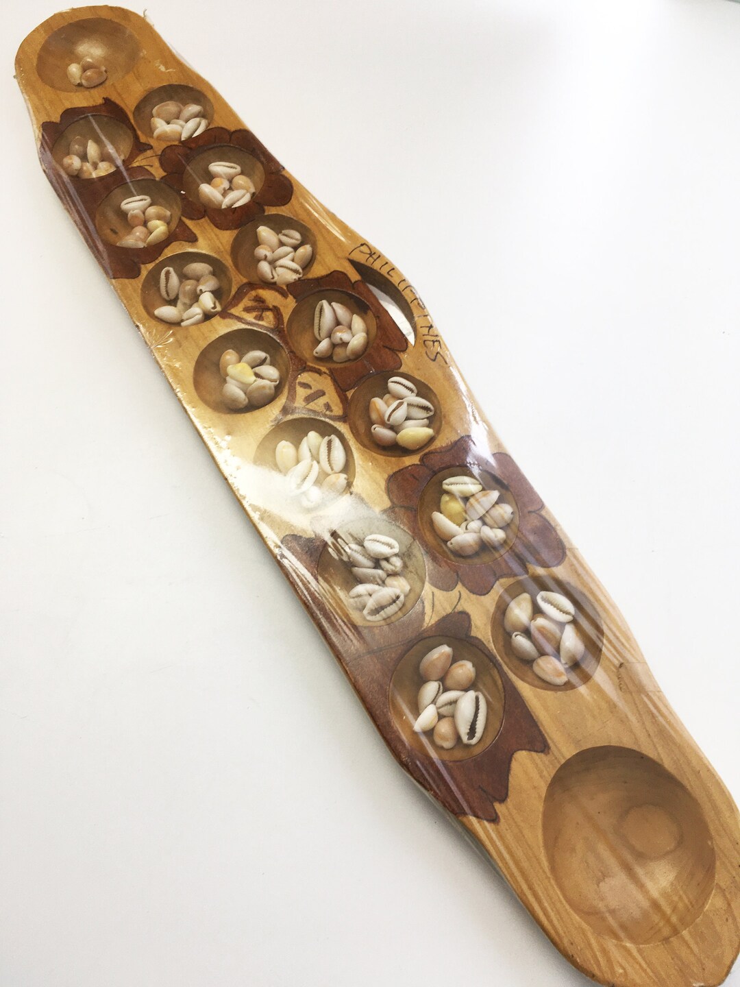 Classic Vintage Filipino Sungka Mancala Shell Game - Etsy