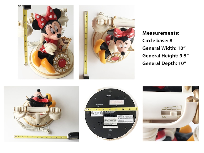 Disney Minnie Mouse Retro Talking Landline Telephone 1990s Vintage ...
