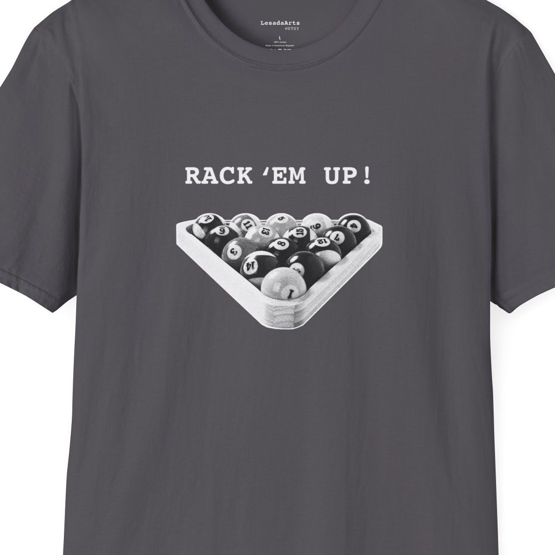 RACK 'EM UP Pool Ball Rack With Billiard Balls Unisex T-shirt With ...