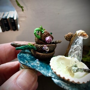 Miniature Fairy Sink With Realistic Water and Stacked Dishes Gift for ...