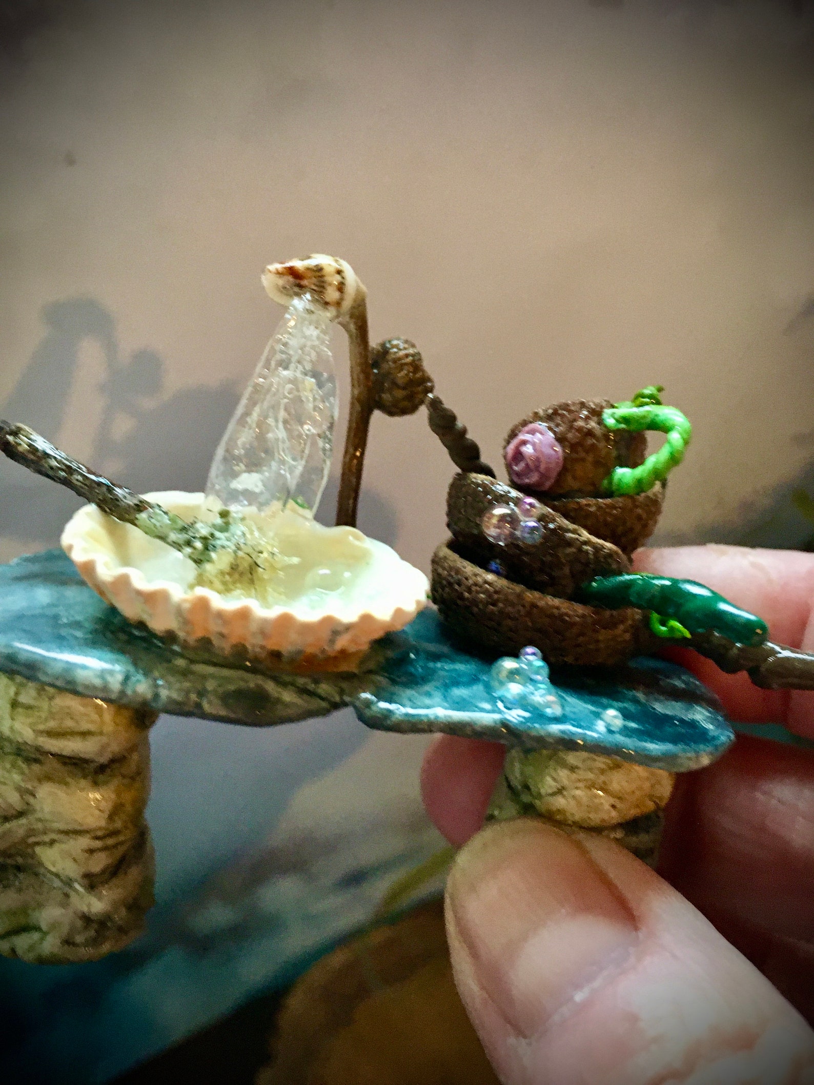 Miniature Fairy Sink With Realistic Water and Stacked Dishes Gift for ...