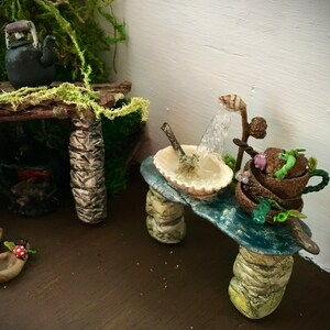 Miniature Fairy Sink With Realistic Water and Stacked Dishes Gift for ...