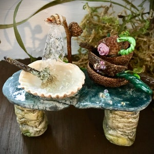 Miniature Fairy Sink With Realistic Water and Stacked Dishes Gift for ...