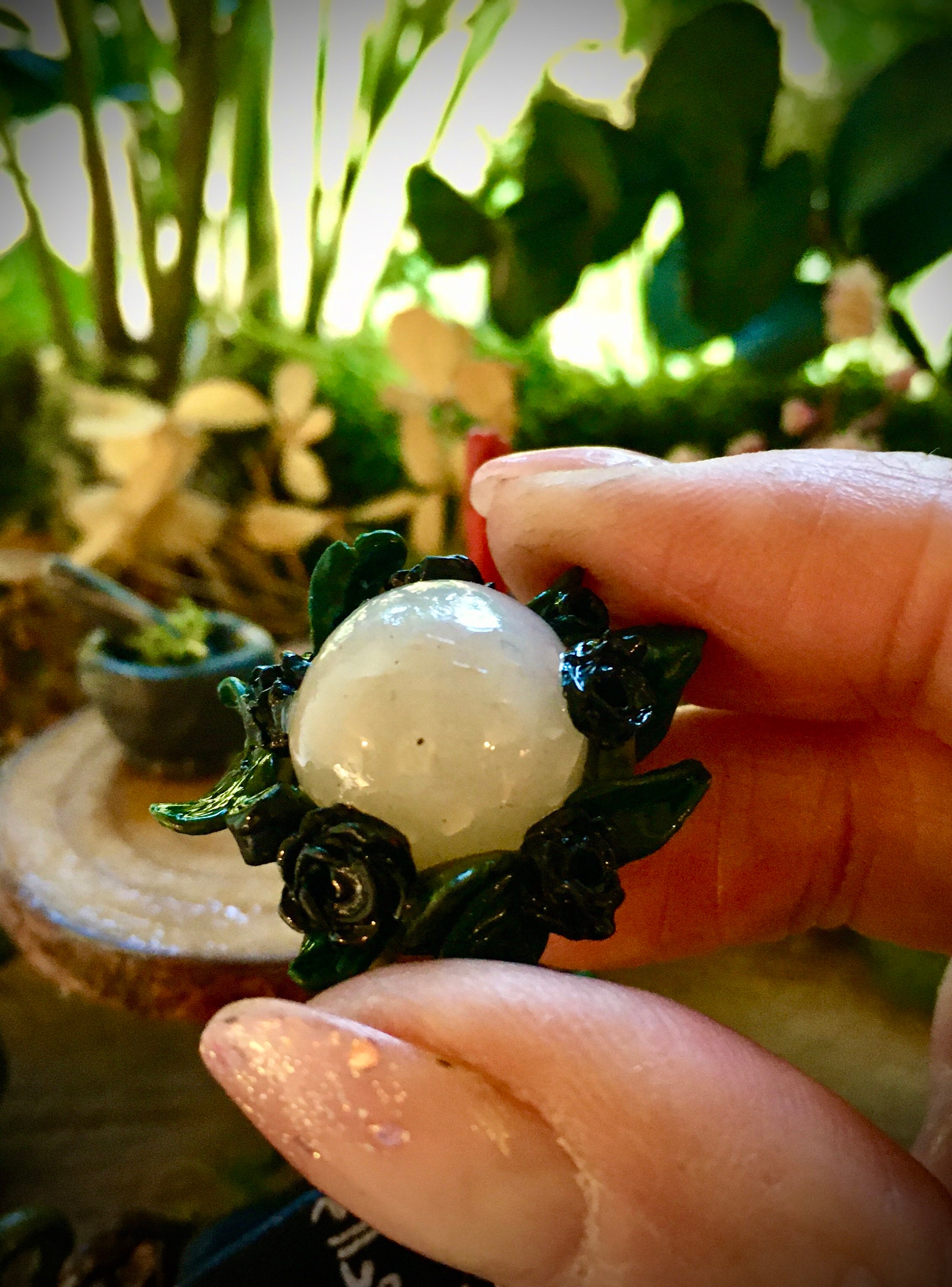 12th Scale Miniature Crystal Ball for Witches/wizards/fairies/dolls ...