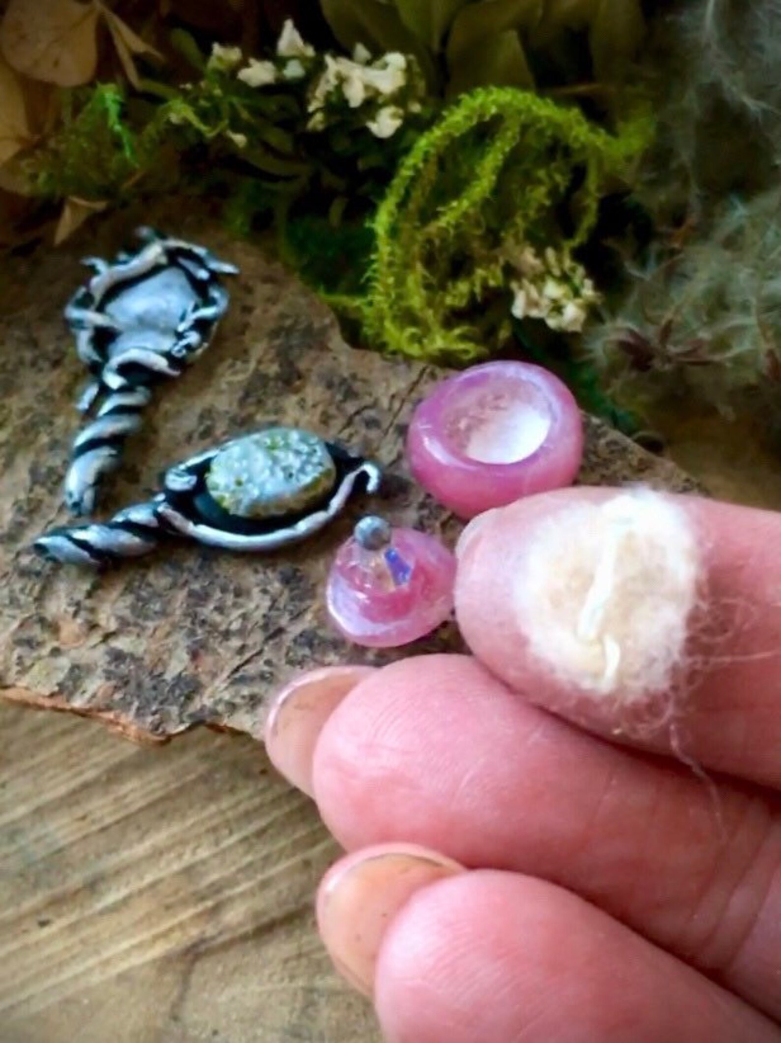 Fairy Dressing Table & Stool Set Gift for Miniature Doll House, Magical ...