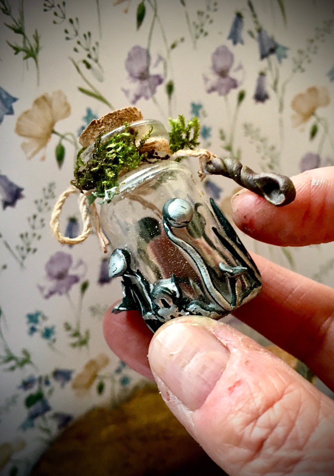Small Potion/spell/storage/memory/wishes Glass Jar/bottle, Ideal Gift ...