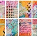 ATC Sized Digital Collage Sheets | Decorative Backgrounds | Instant ...