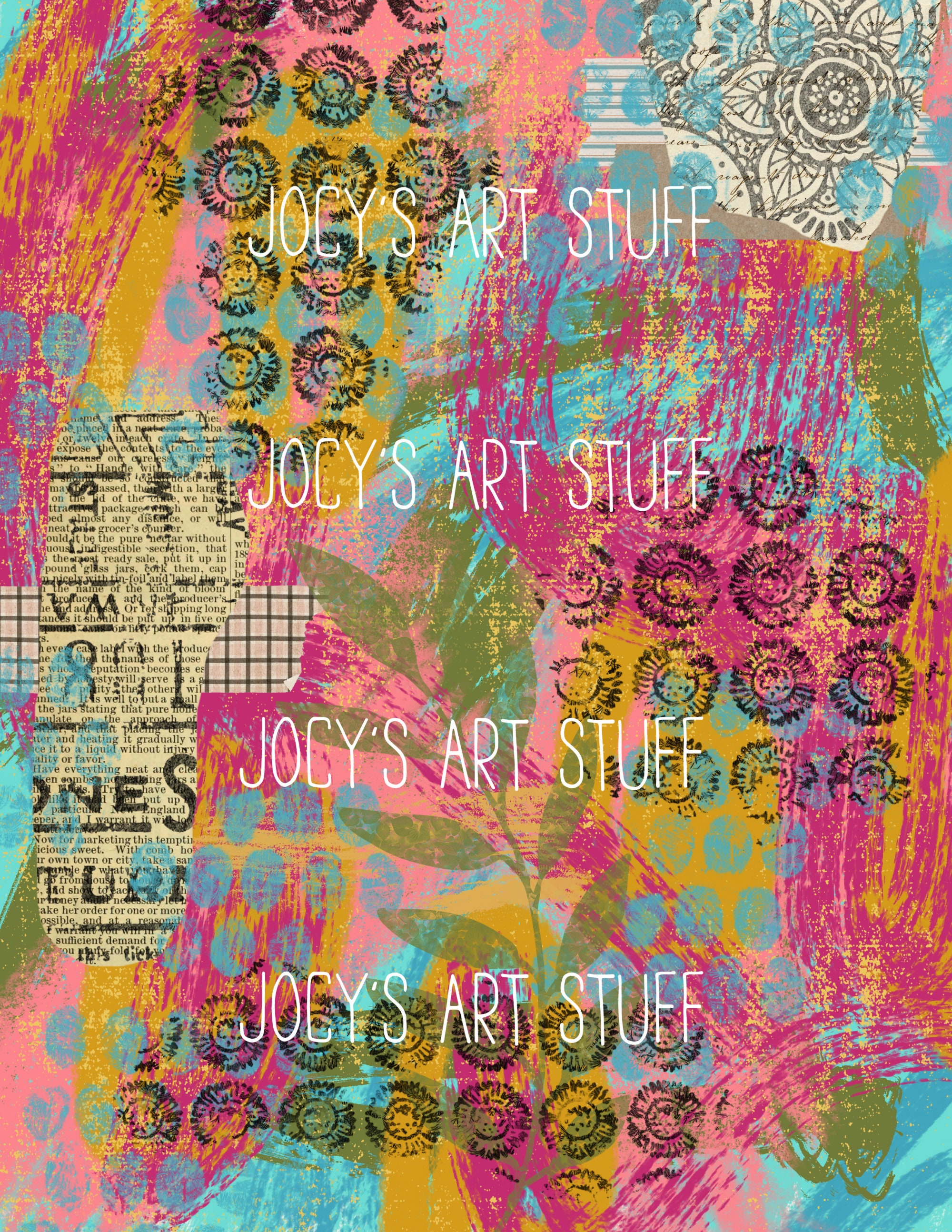 Digital Collage Backgrounds Collage Tear Sheets Printable Papers ...