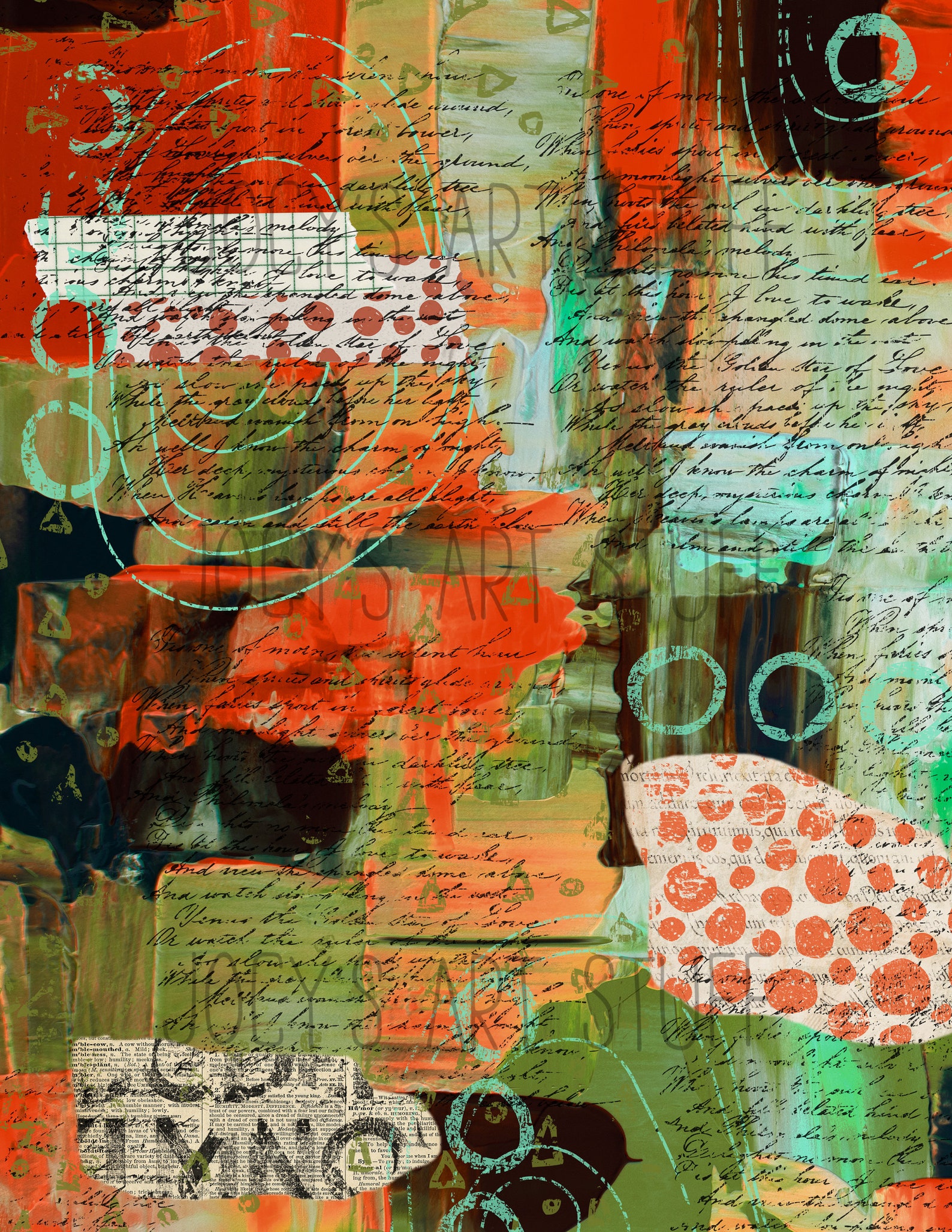 Digital Collage Backgrounds | Collage Tear Sheets | Printable Papers ...