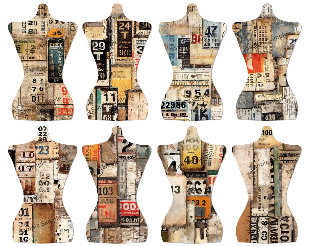 Collage Bodies | Collage Sheets | Art Journal Collage | Mixed Media ...