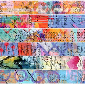 Digital Washi Tape | Borders and Strips Collage Sheets | Junk Journal ...