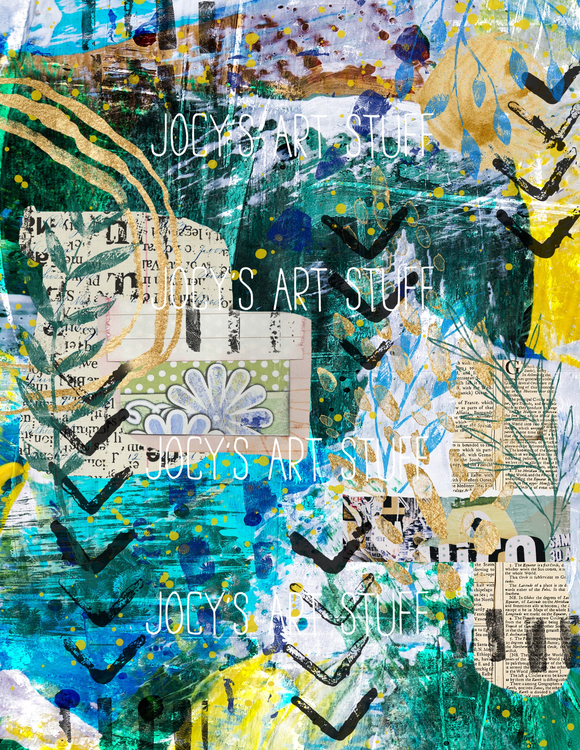 Digital Collage Backgrounds Collage Tear Sheets Printable Papers ...