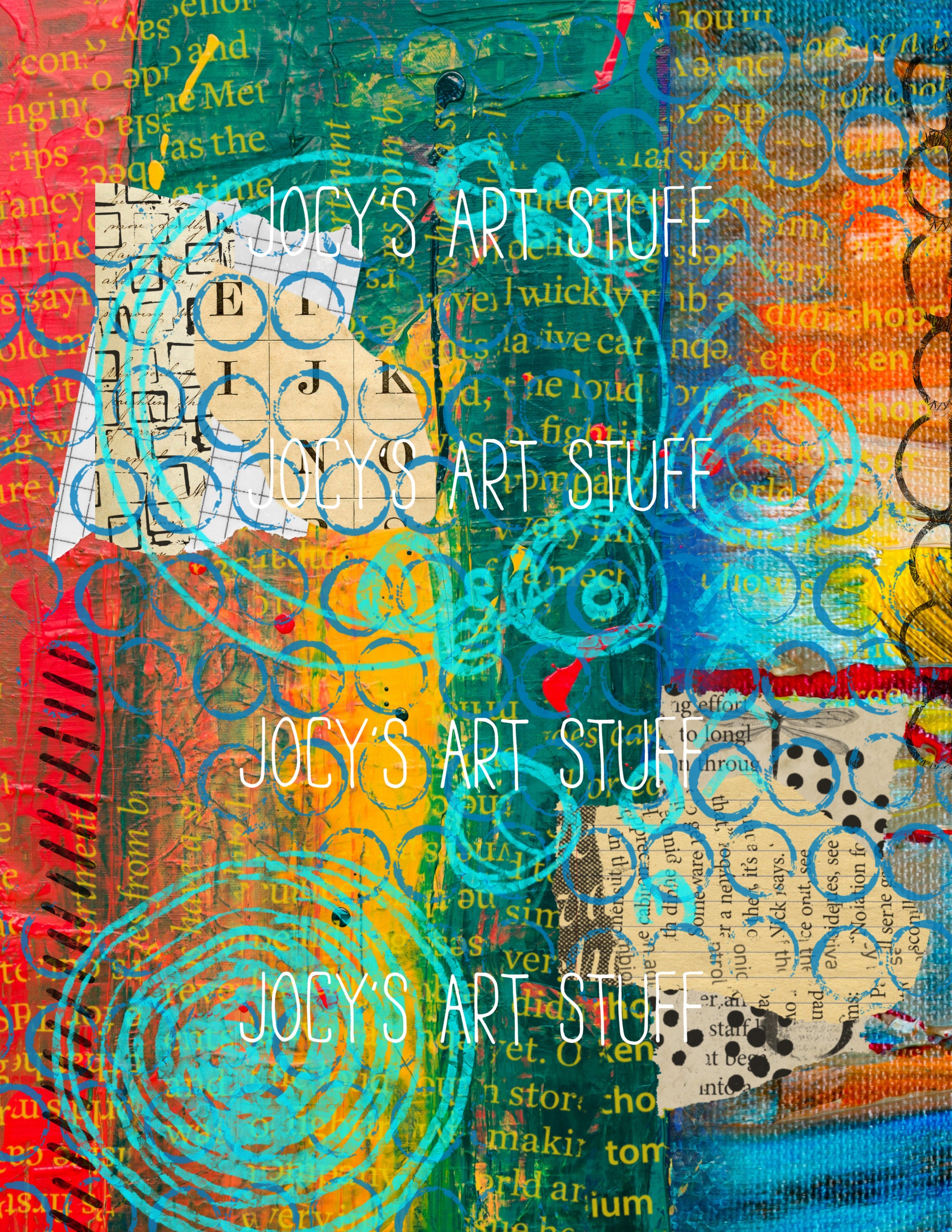 Digital Collage Backgrounds | Collage Tear Sheets | Printable Papers ...