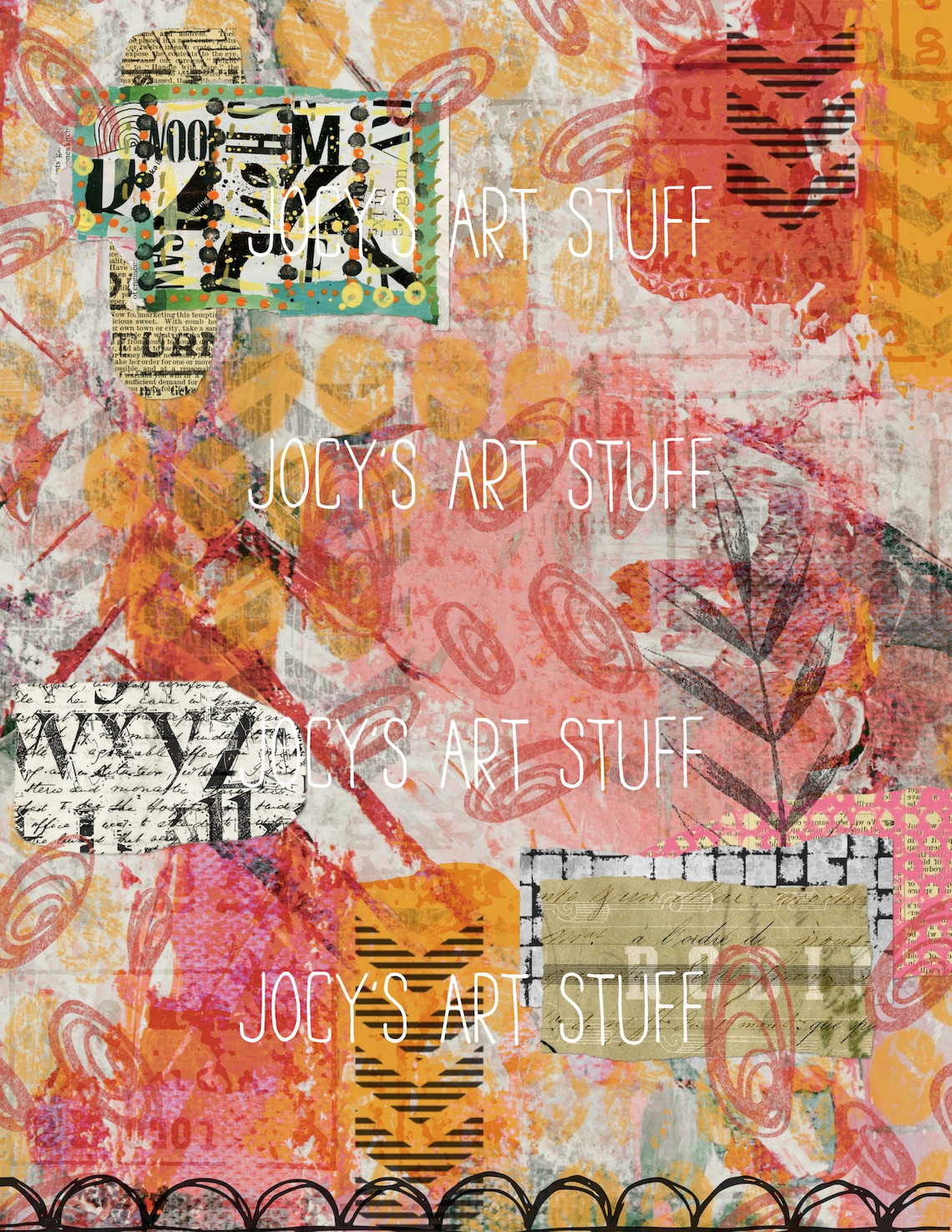 Digital Collage Backgrounds Collage Tear Sheets Printable Papers ...