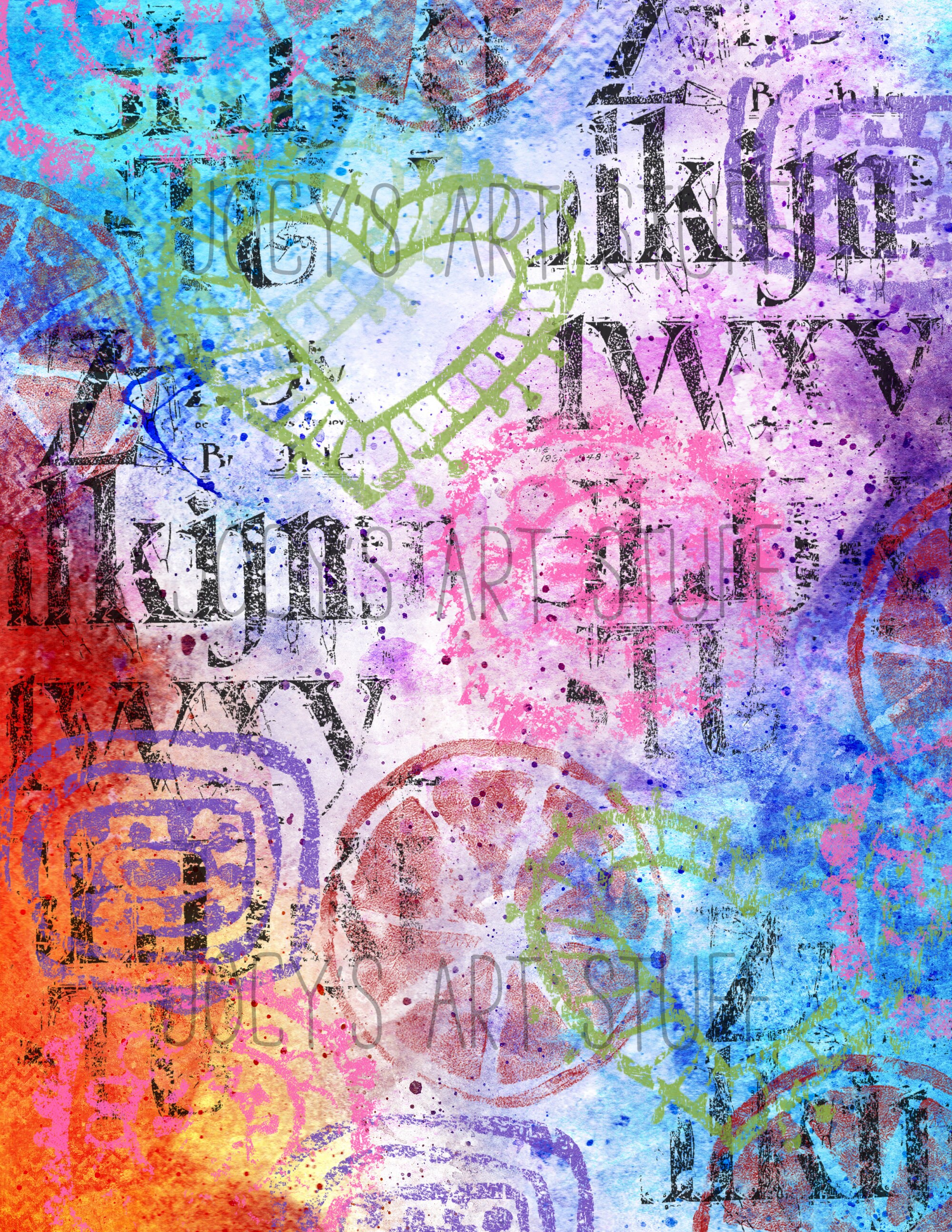 Digital Collage Backgrounds | Collage Tear Sheets | Printable Papers ...