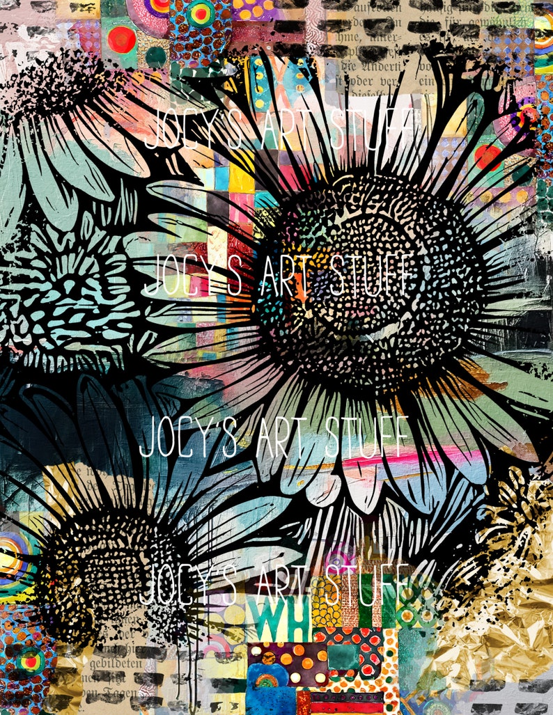 Digital Collage Backgrounds Collage Tear Sheets Printable Papers ...