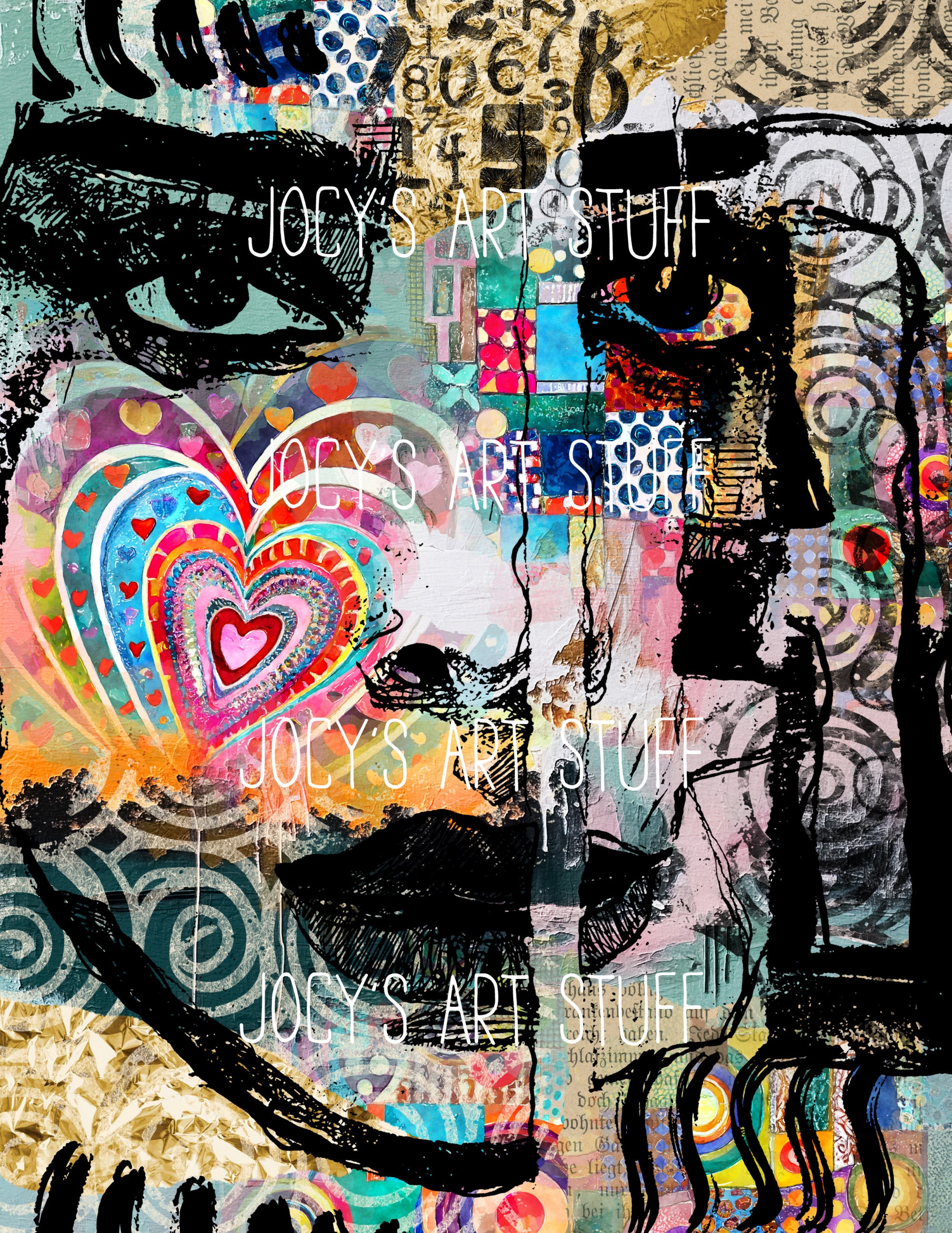 Digital Collage Backgrounds Collage Tear Sheets Printable Papers ...