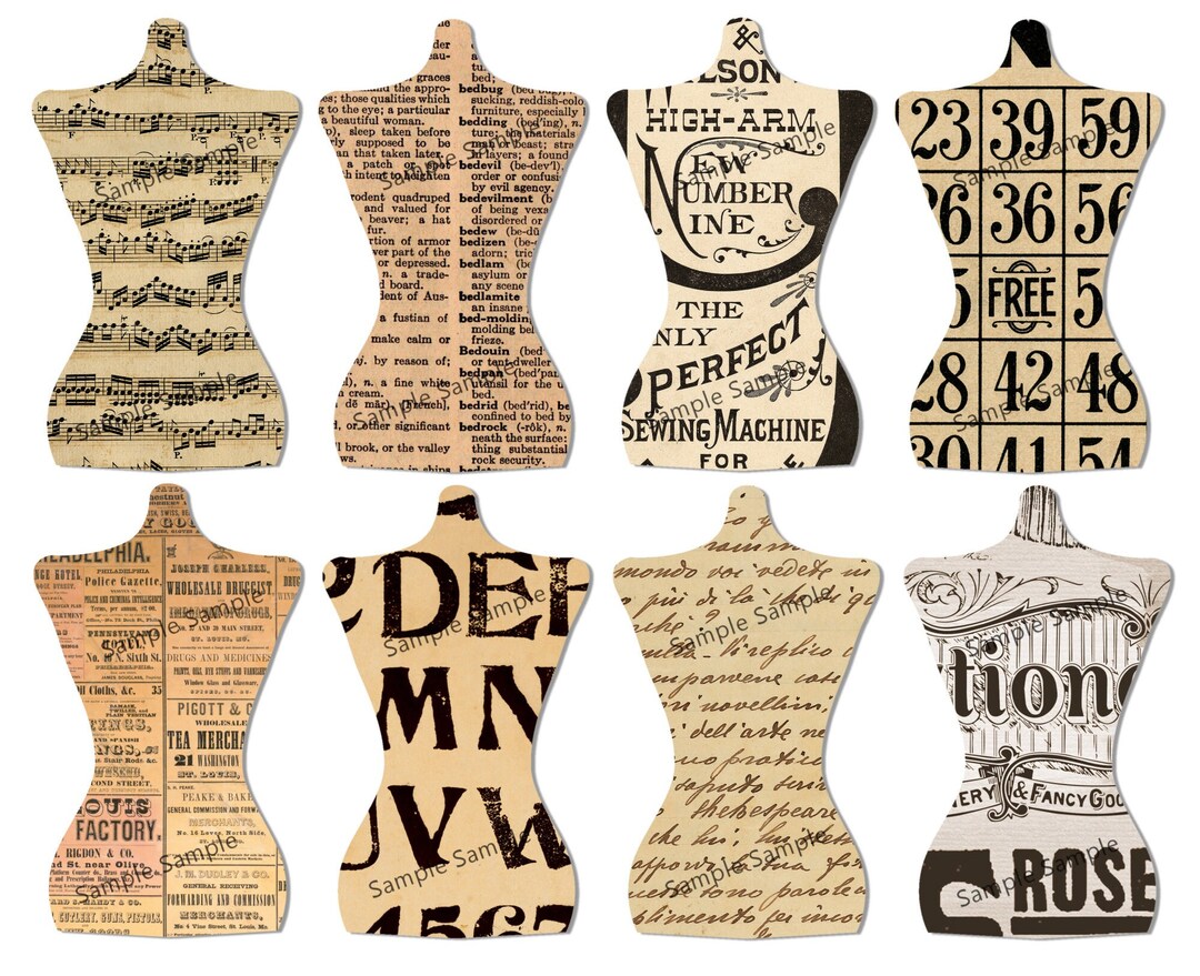 Collage Bodies | Collage Sheets | Art Journal Collage | Mixed Media ...