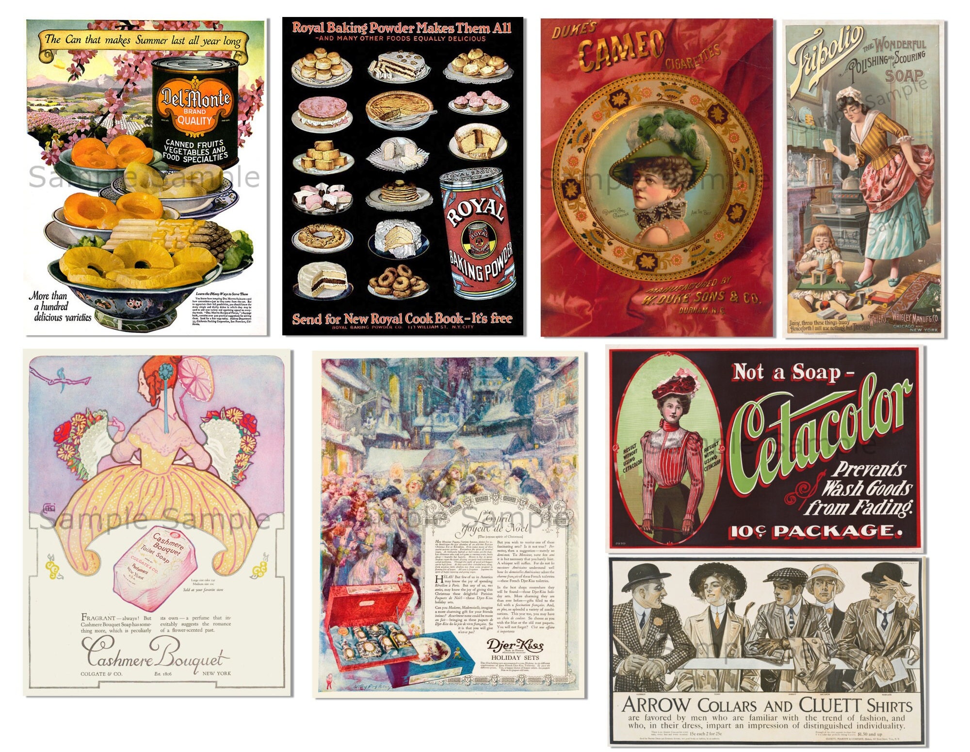 Vintage Advertisements Collage Sheet Digital Download Printable - Etsy