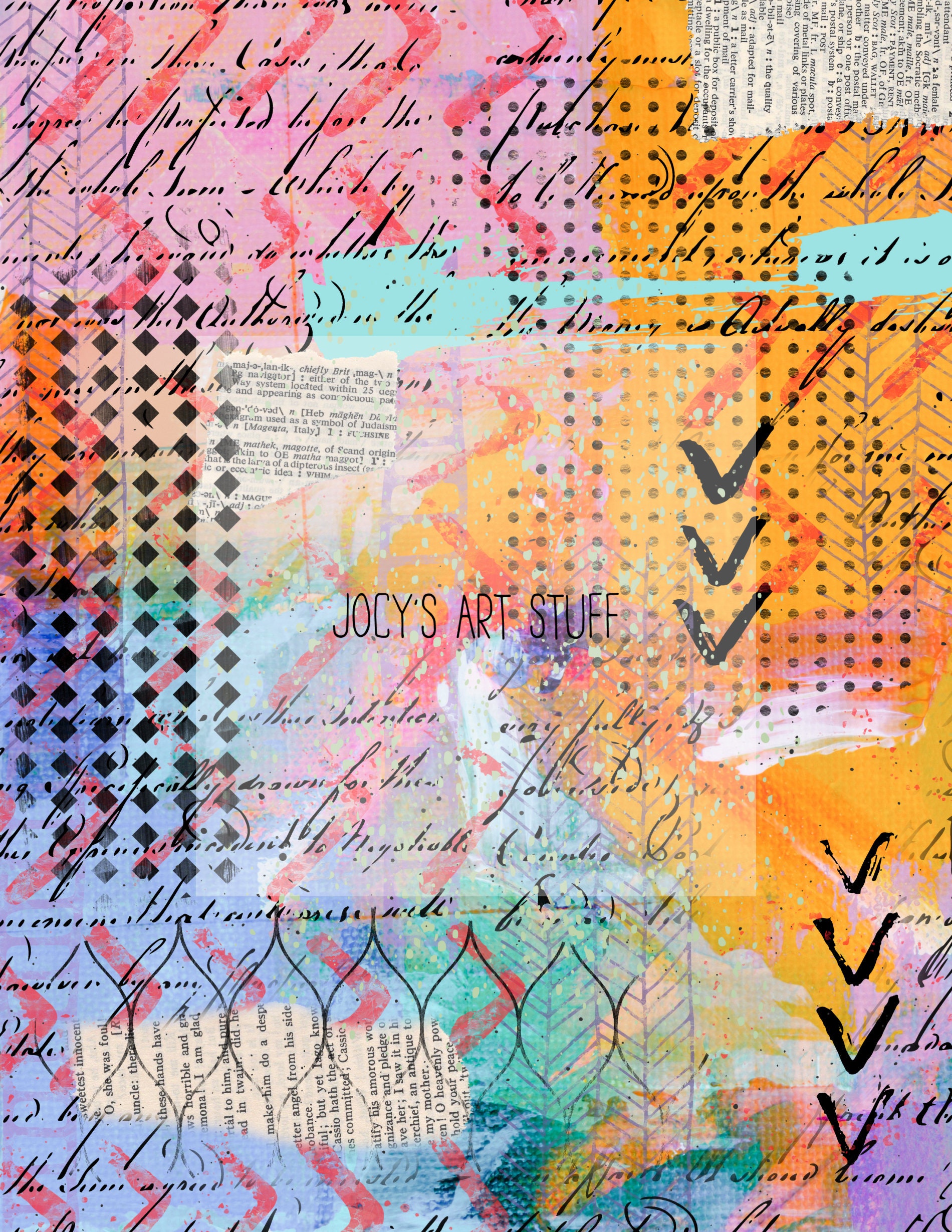 Digital Collage Backgrounds Collage Tear Sheets Printable Papers ...