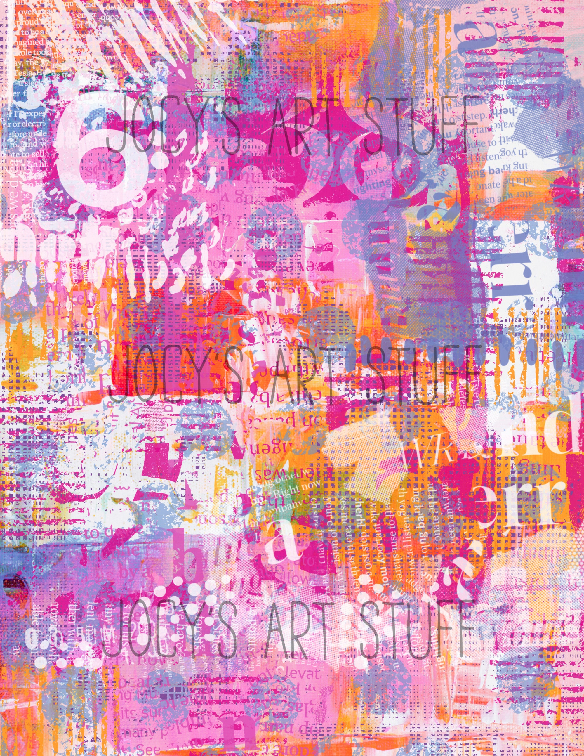 Digital Collage Backgrounds | Collage Tear Sheets | Printable Papers ...