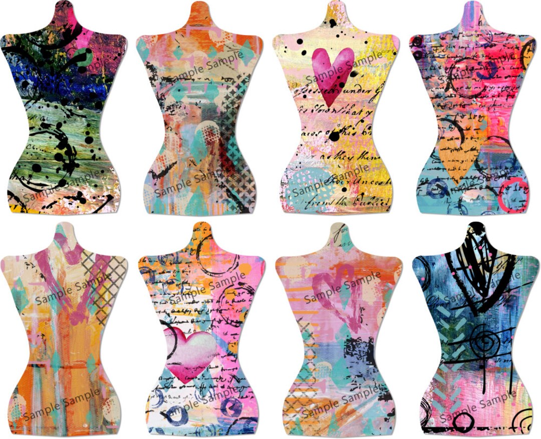 Collage Bodies | Collage Sheets | Art Journal Collage | Mixed Media ...