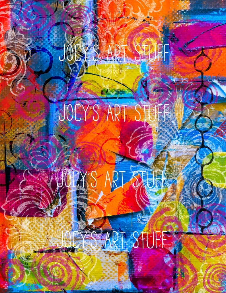 Digital Collage Backgrounds, Collage Tear Sheets, Digital Download ...