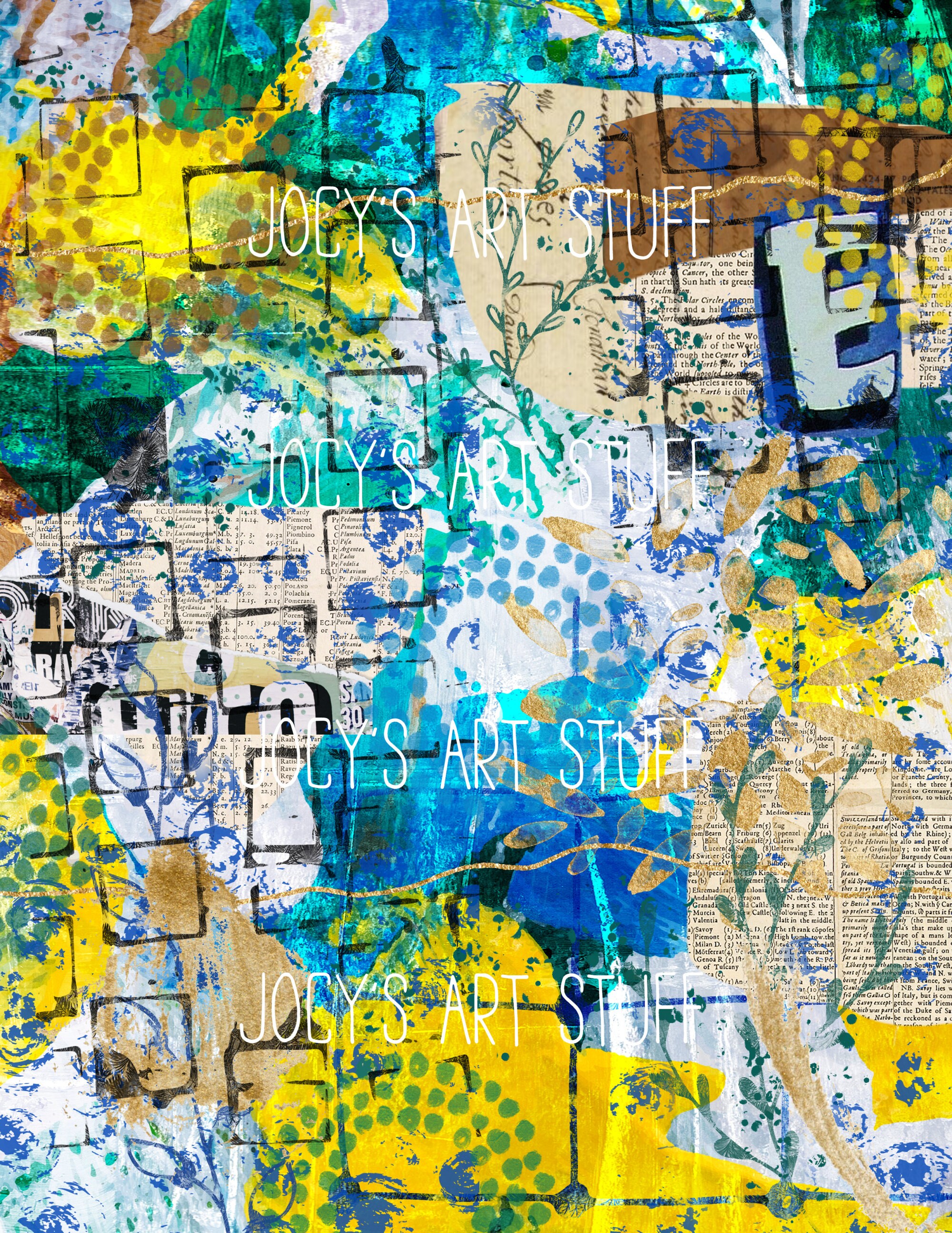 Digital Collage Backgrounds Collage Tear Sheets Printable Papers ...