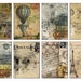 ATC Sized Collage Sheet | Travels ATC Set | Digital Download Printable ...