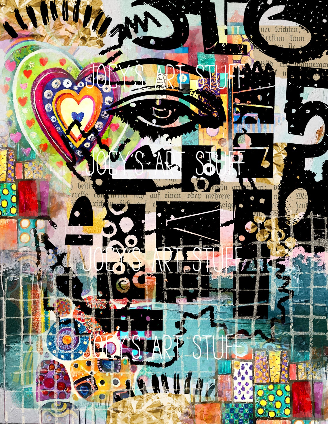 Digital Collage Backgrounds | Collage Tear Sheets | Printable Papers ...
