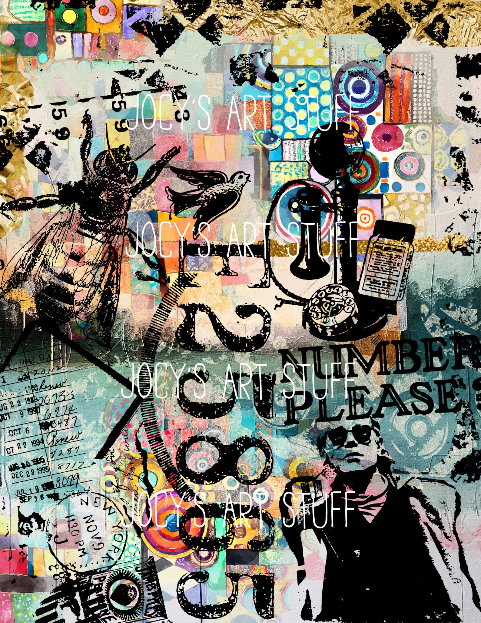 Digital Collage Backgrounds Collage Tear Sheets Printable Papers ...