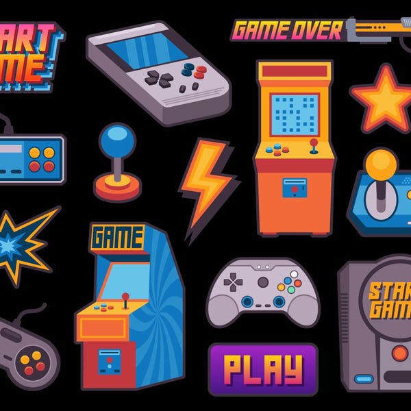 Vintage Game Stickers - Etsy