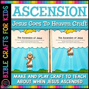 Ascension of Jesus Craft | Jesus Ascends Craft for Sunday School Easter ...
