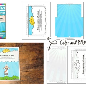 Ascension of Jesus Craft | Jesus Ascends Craft for Sunday School Easter ...