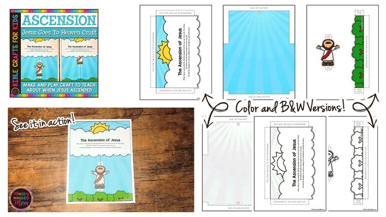 Ascension of Jesus Craft | Jesus Ascends Craft for Sunday School Easter ...