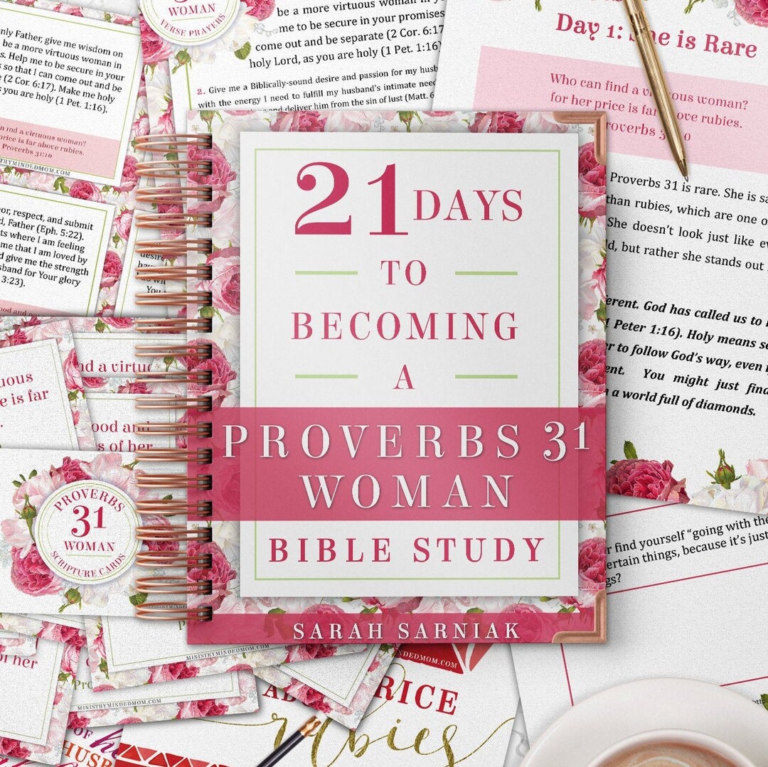 Proverbs 31 Woman Bible Study PRINTABLE Bundle Proverbs 31 Devotional ...