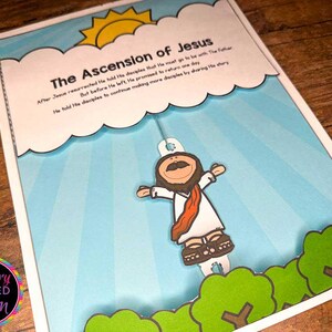 Ascension of Jesus Craft | Jesus Ascends Craft for Sunday School Easter ...