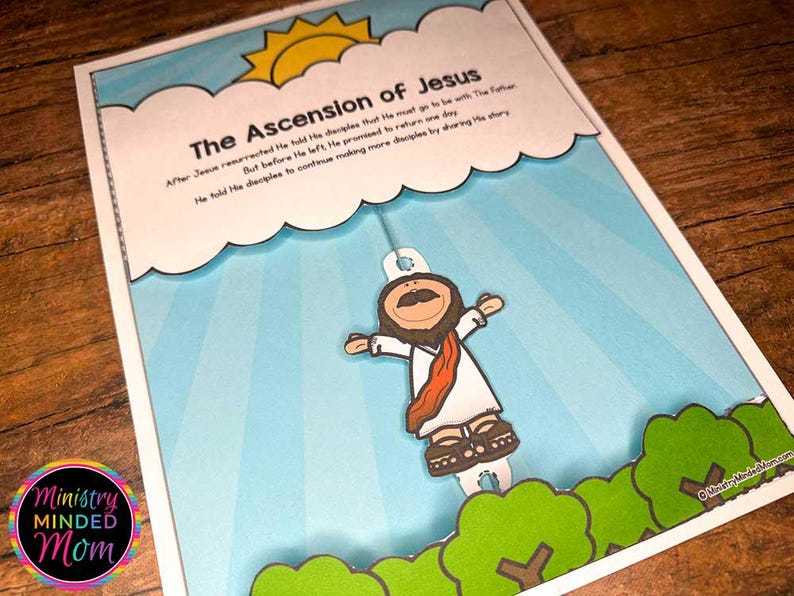 Ascension of Jesus Craft | Jesus Ascends Craft for Sunday School Easter ...