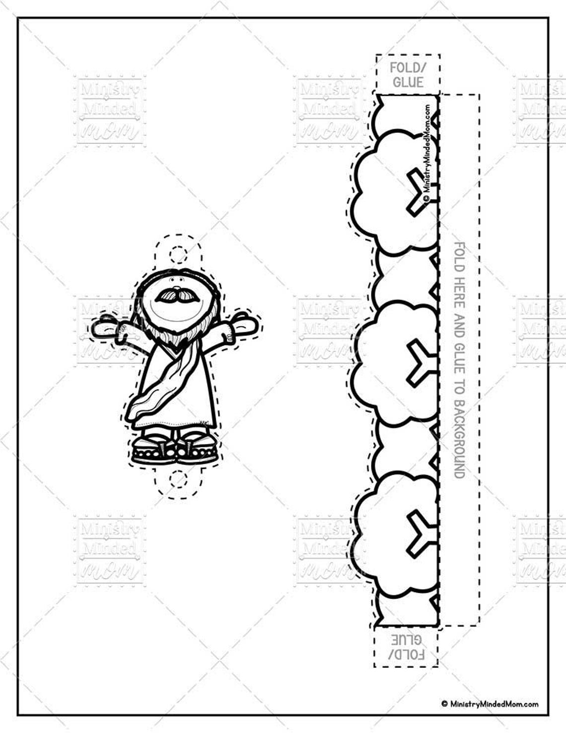 Ascension of Jesus Craft | Jesus Ascends Craft for Sunday School Easter ...