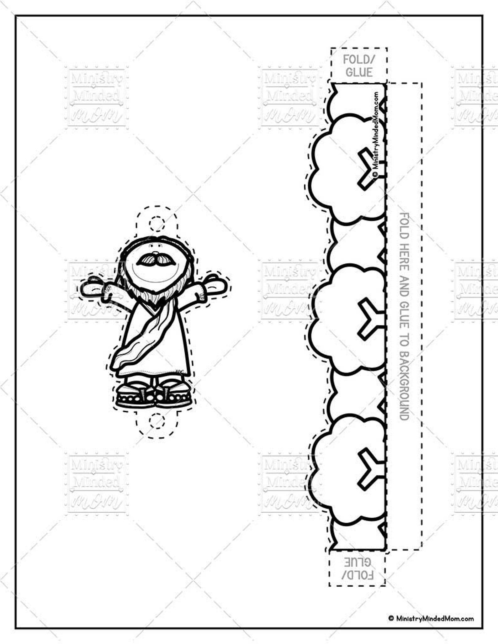 Ascension of Jesus Craft | Jesus Ascends Craft for Sunday School Easter ...