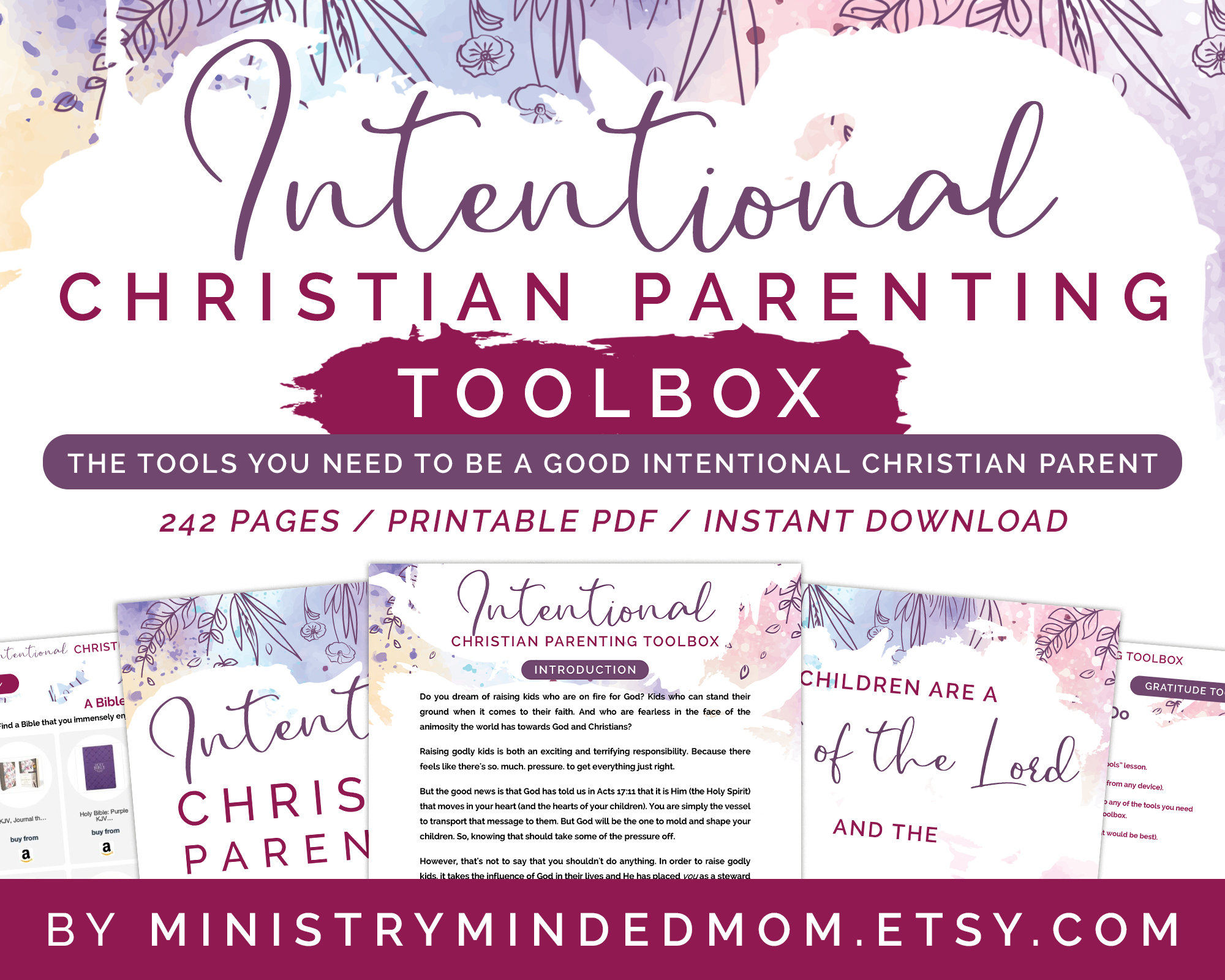 Ebook Guide: Christian Parenting Book With Intentional Parenting Advice ...